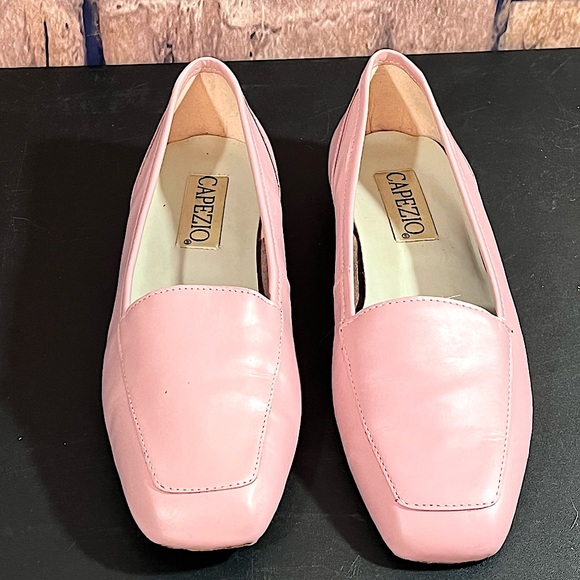 Capezio | Shoes | Capezio Pastel Pink Leather Loafers Womens Size 7 ...
